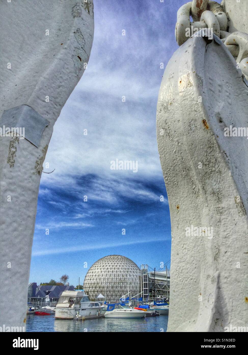 Toronto's iconic Cinesphere at Ontario Place Stock Photo - Alamy