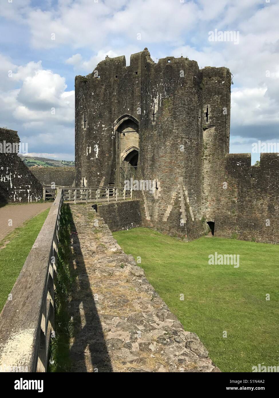 Caerphilly castle south wales hi-res stock photography and images - Alamy