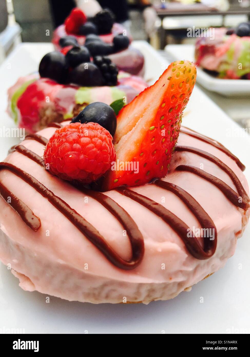 Fruit doughnuts hi-res stock photography and images - Alamy