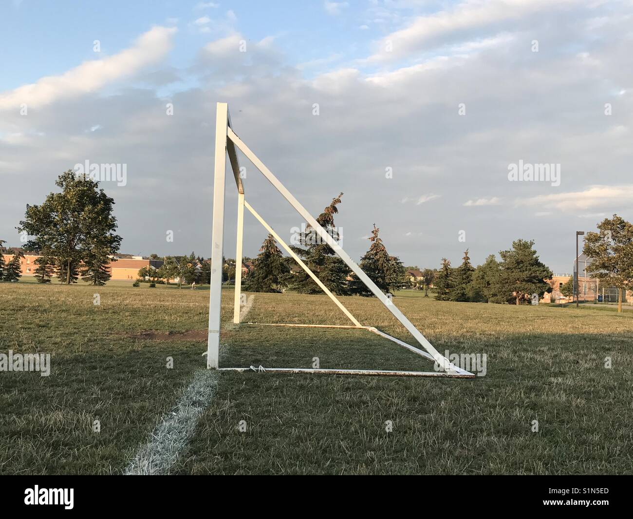 Soccer goal triangle hi-res stock photography and images - Alamy