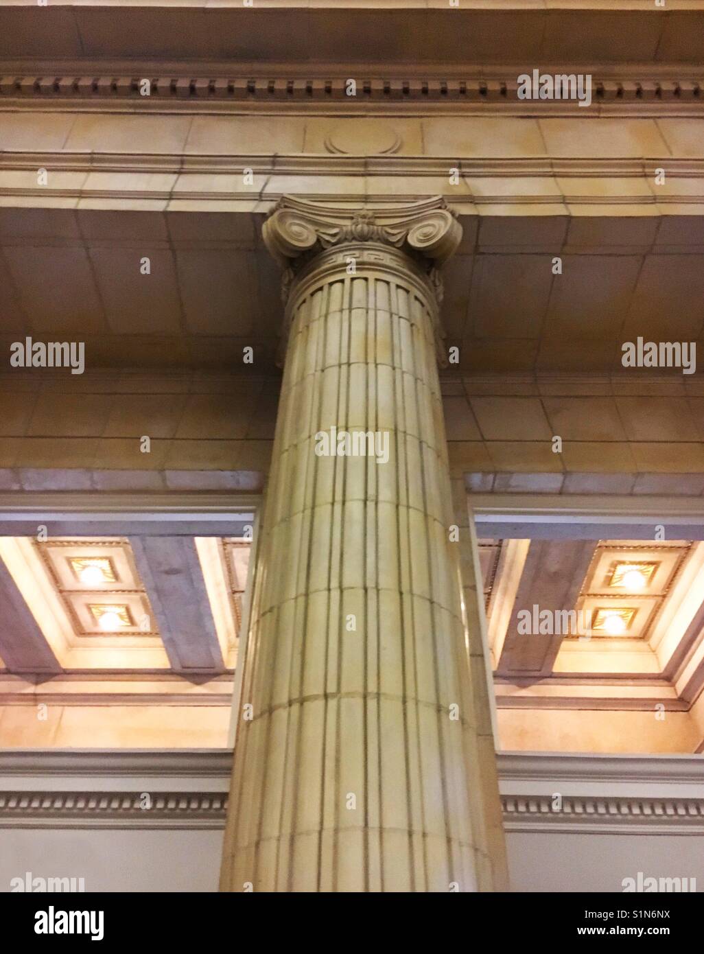 Iconic Column at Union Station Stock Photo - Alamy
