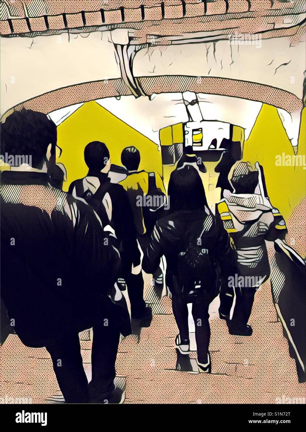 Subte subway metro people buenos aires hi-res stock photography and ...