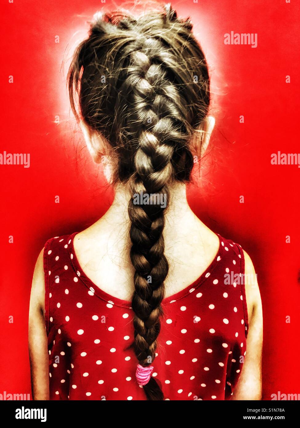 Girl with hair in a plat hi-res stock photography and images - Alamy
