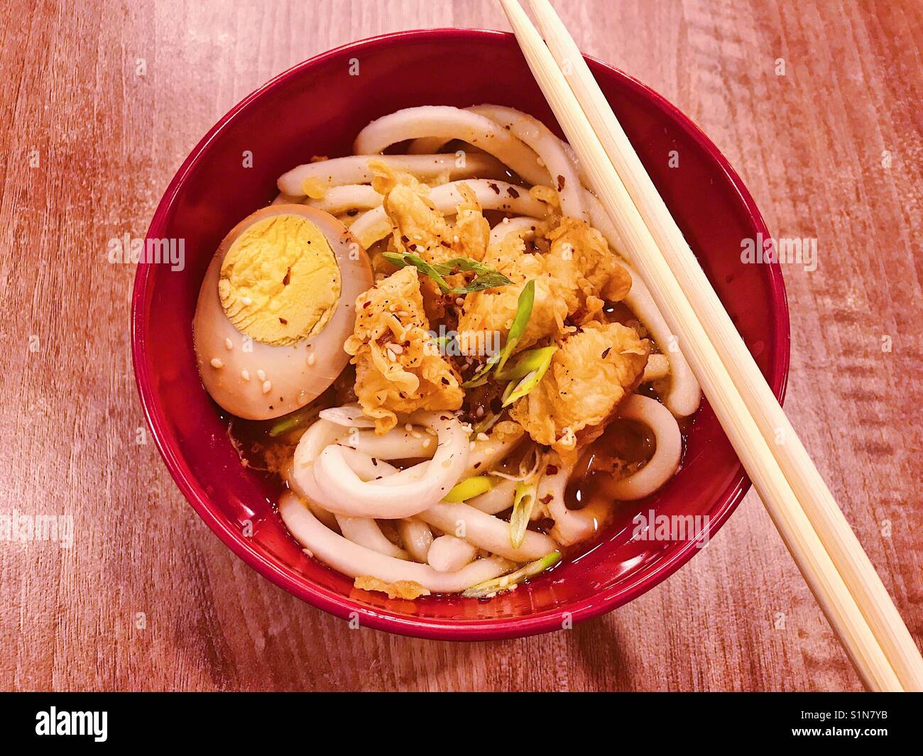 Spicy Udon for dinner Stock Photo - Alamy
