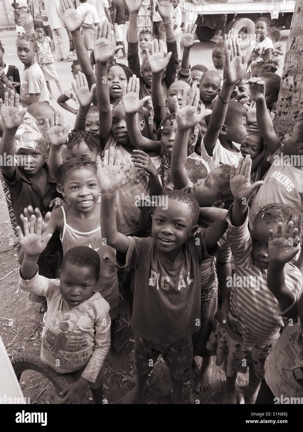 Children hands hi hi-res stock photography and images - Alamy