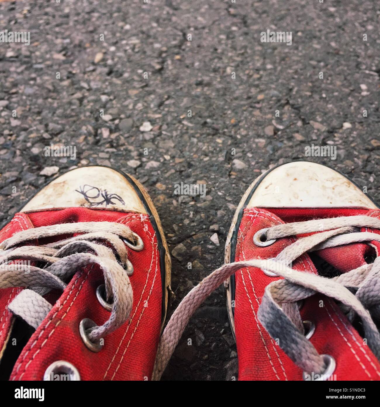 Old sneaker shoes hi-res stock photography and images - Alamy