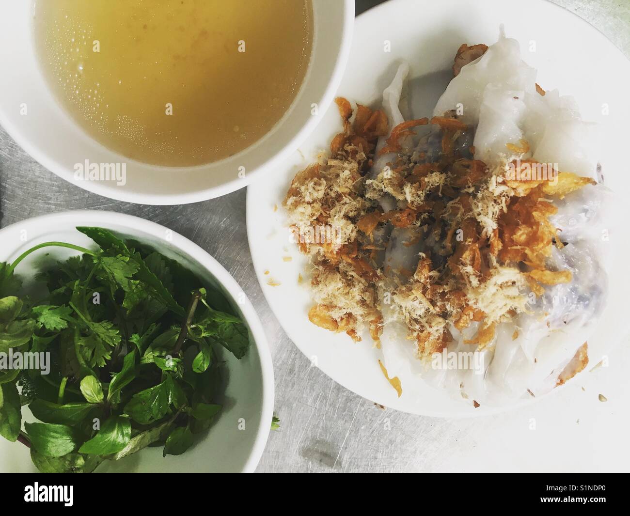 Traditional Vietnamese breakfast Stock Photo - Alamy