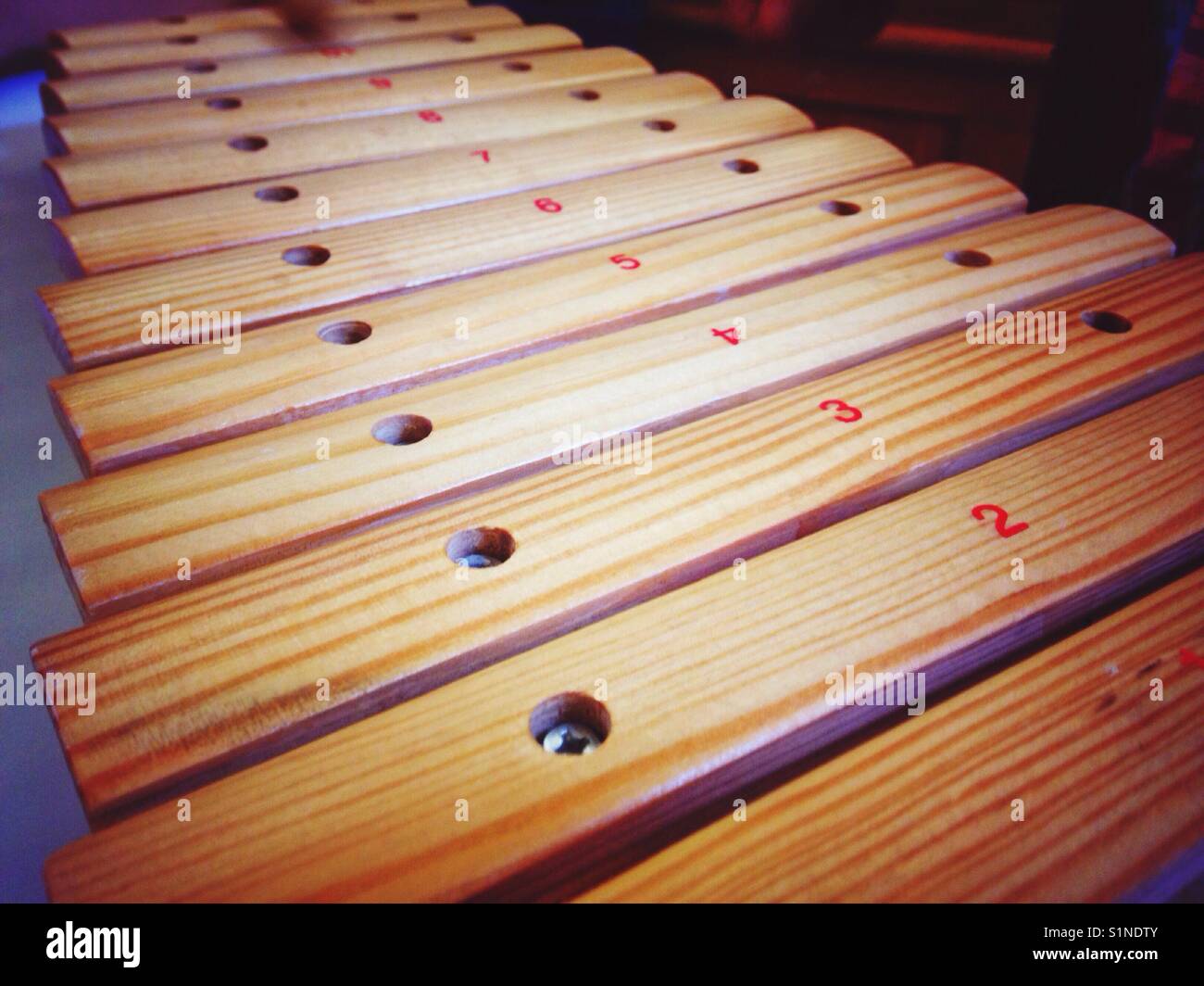 A wooden xylophone Stock Photo - Alamy