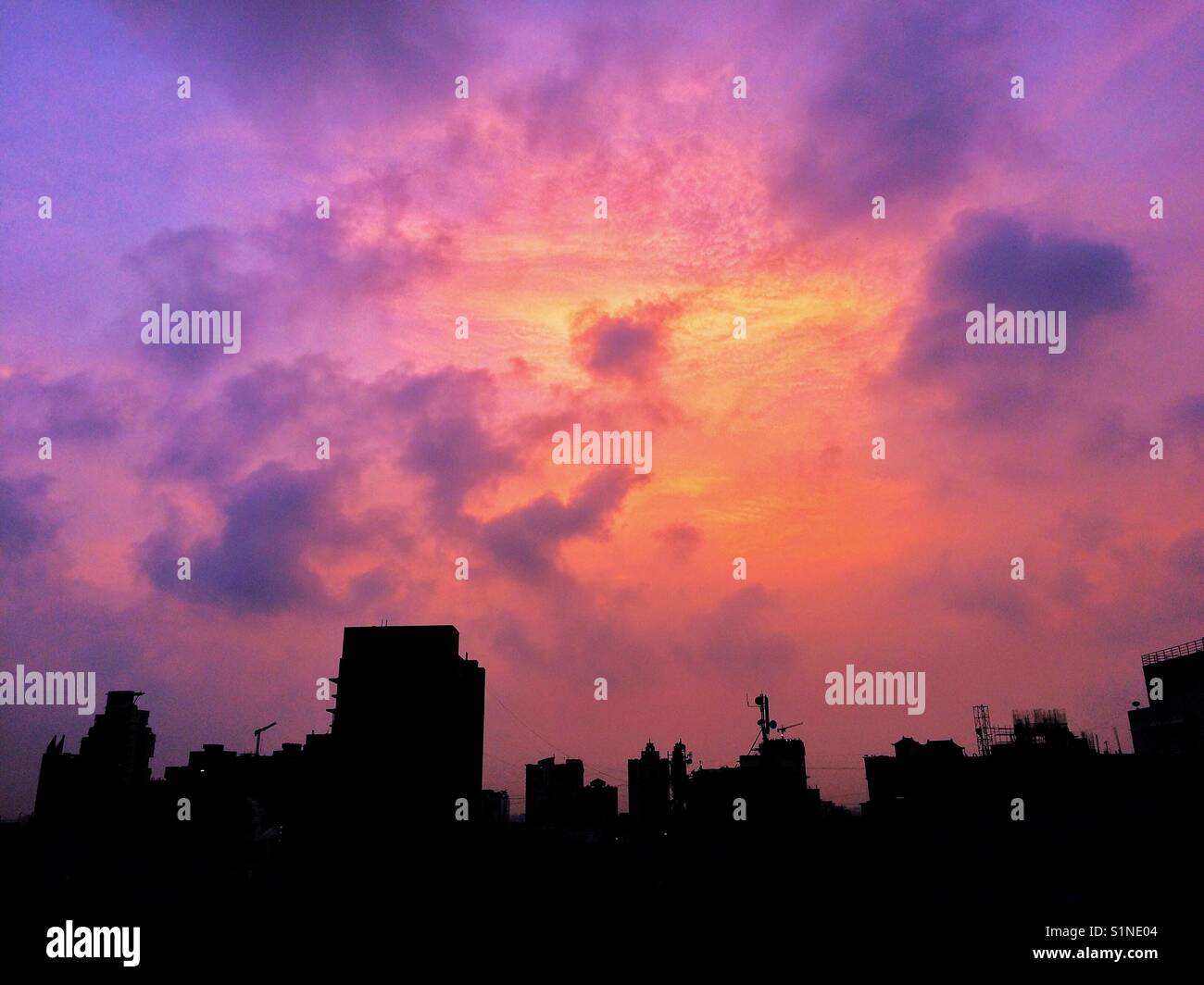 Beautiful Colours of sunset Stock Photo - Alamy