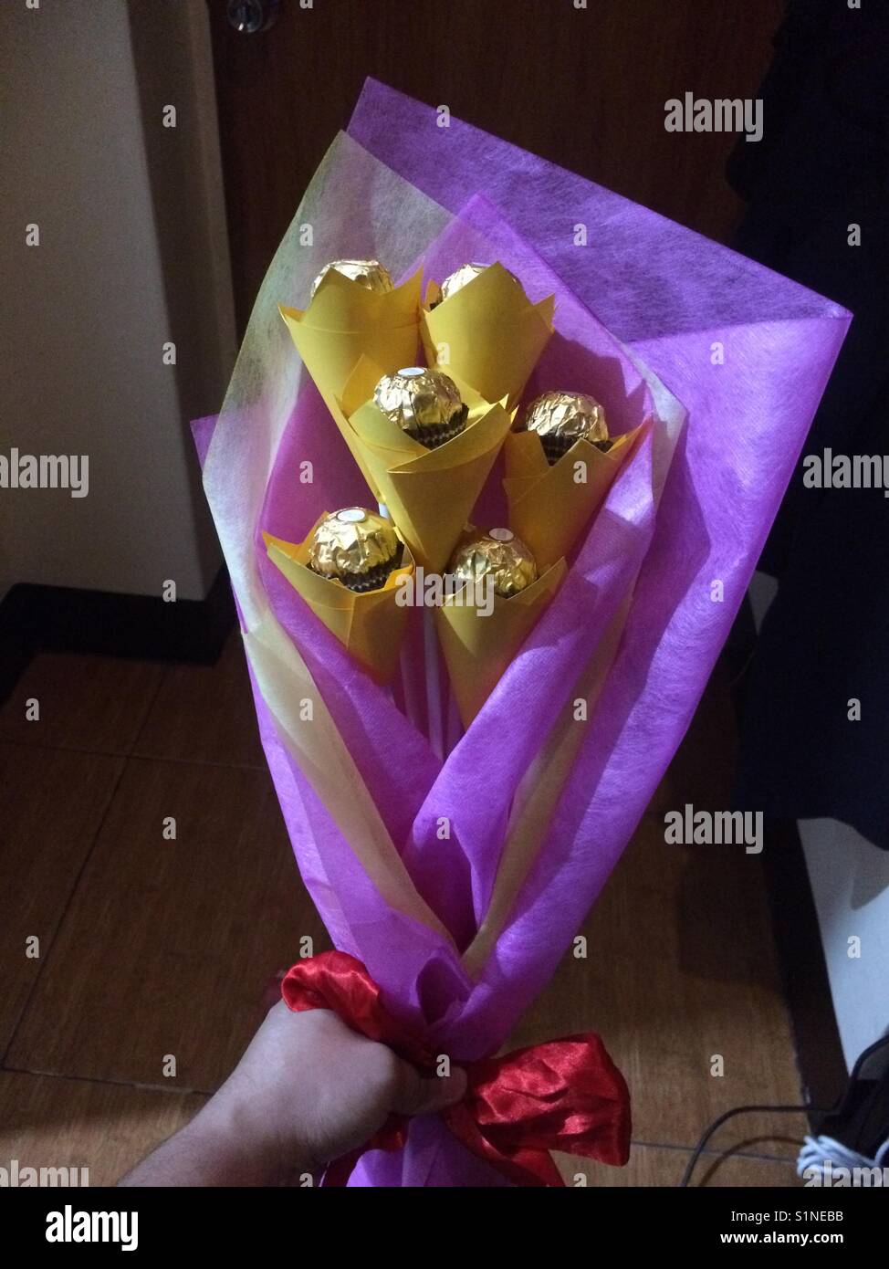 "Ferrero Roche Flower Bouquet Stock Photo - Alamy