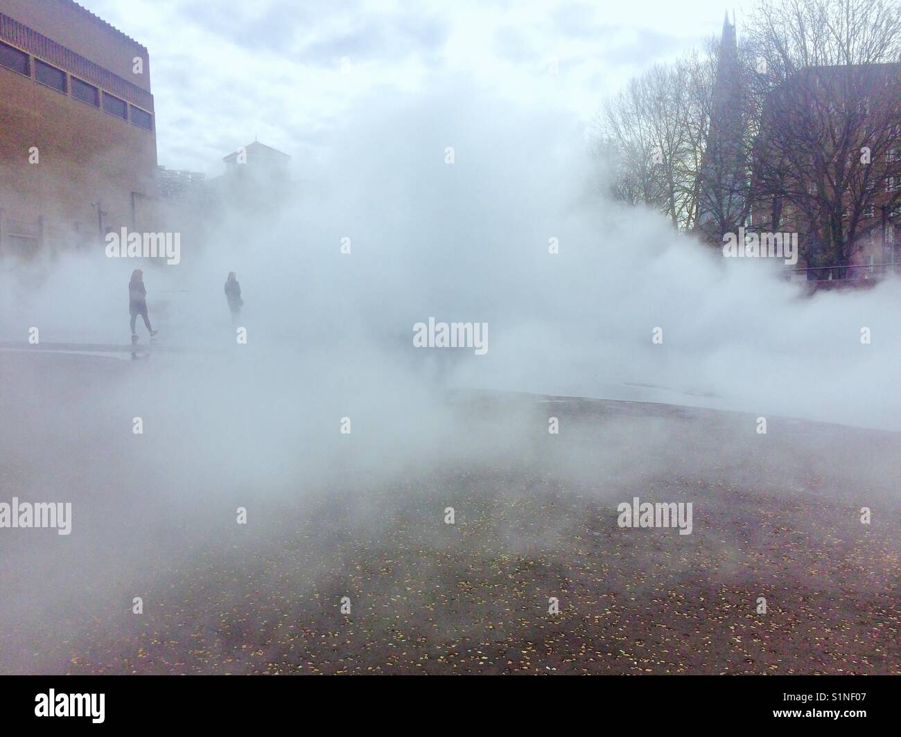 Fog art installation at Tate Stock Photo - Alamy