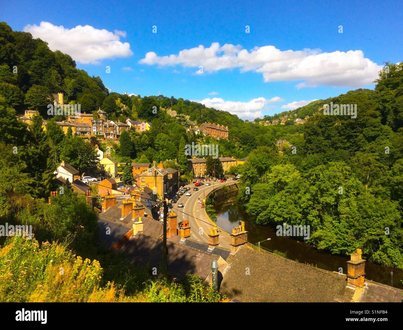 Matlock Bath Derbyshire Peak District in summer Stock Photo - Alamy
