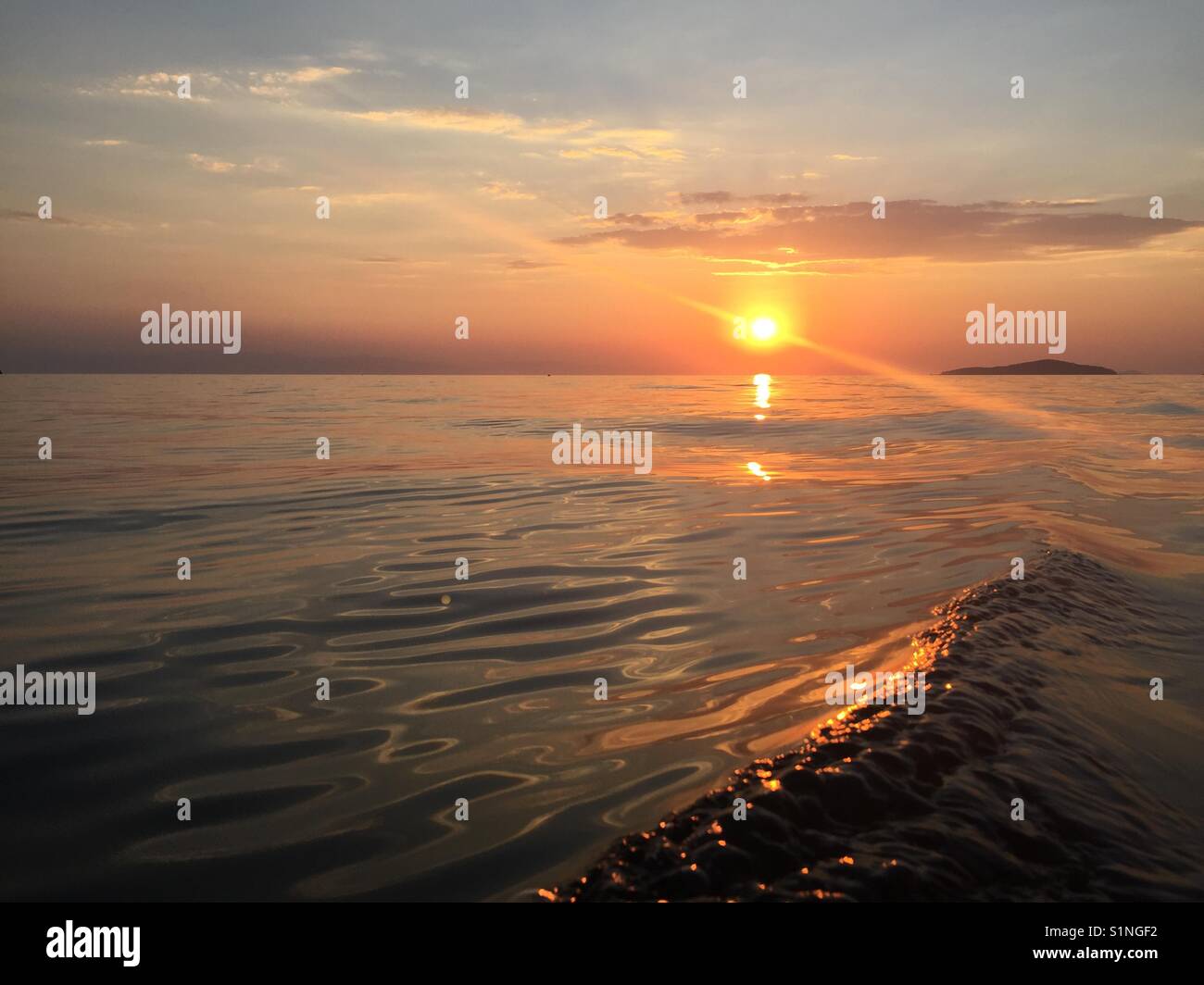 Lake Malawi Sunset Stock Photo - Alamy