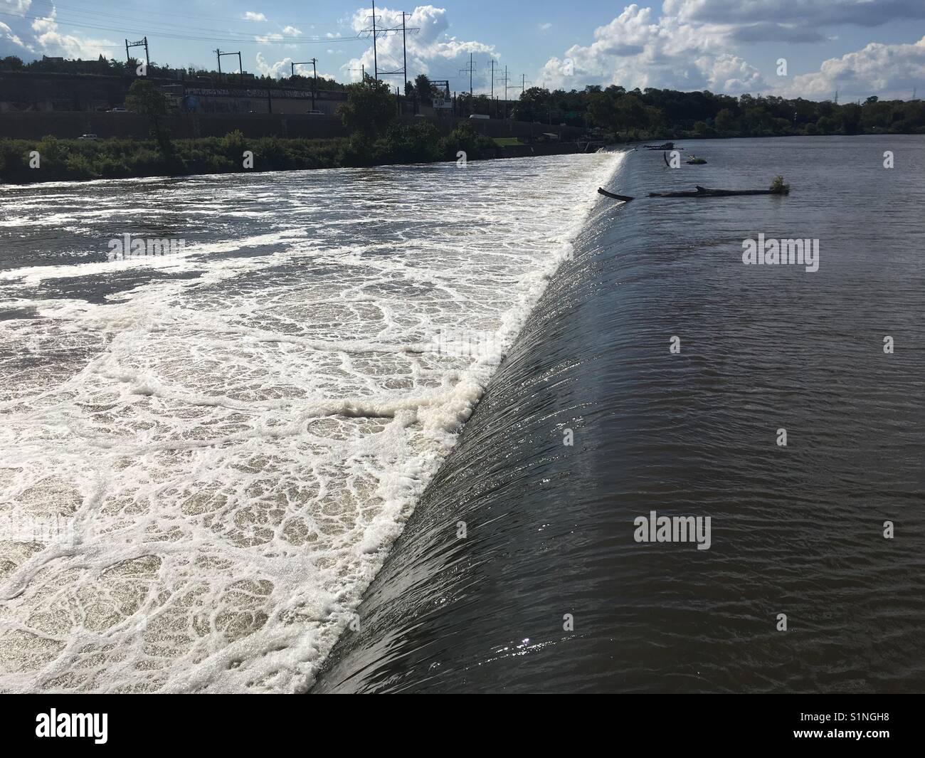 Fairmount Dam at Skuylkill River Stock Photo - Alamy