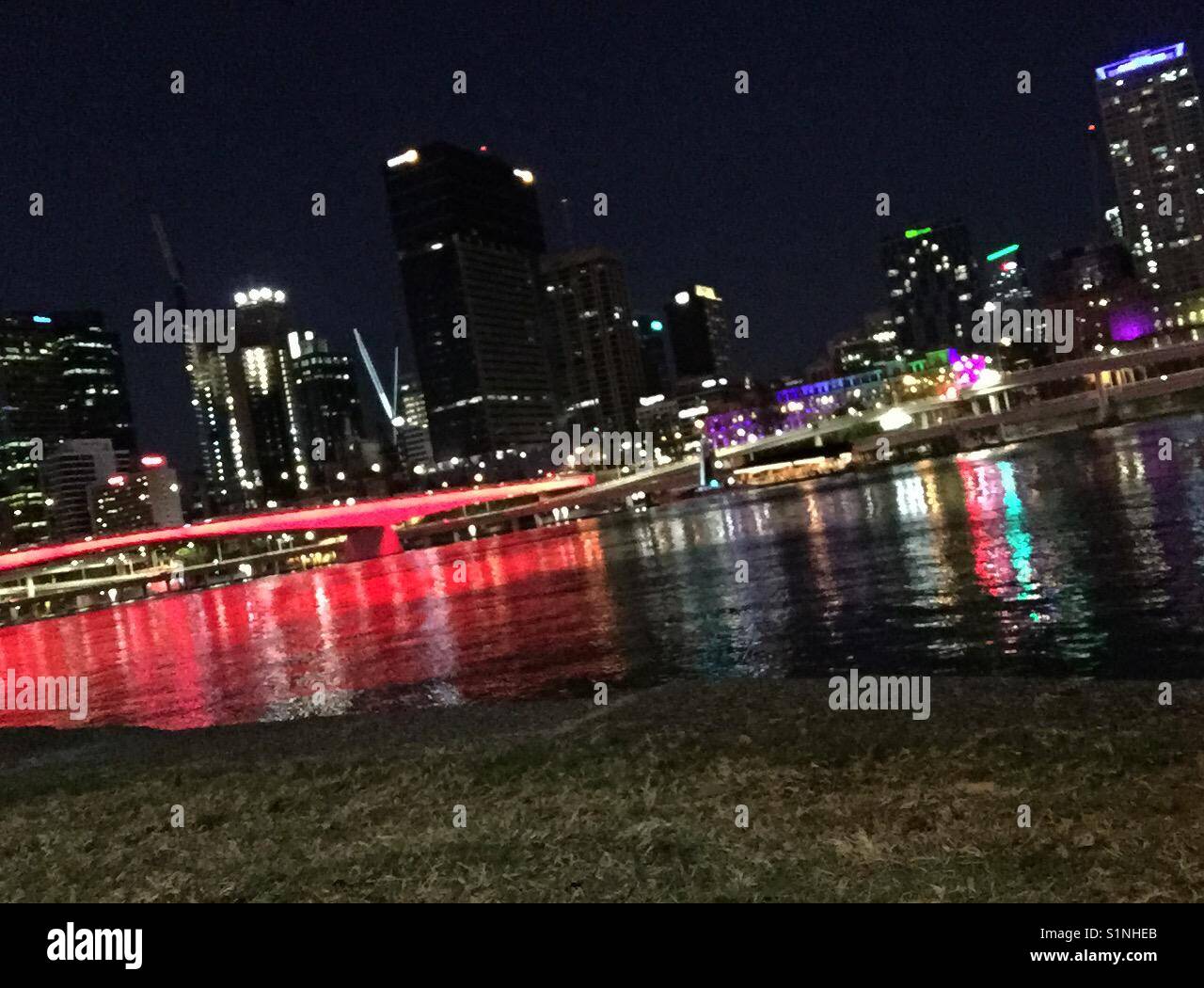 Brisbane southbank city brisbane river southbank night southbank night ...