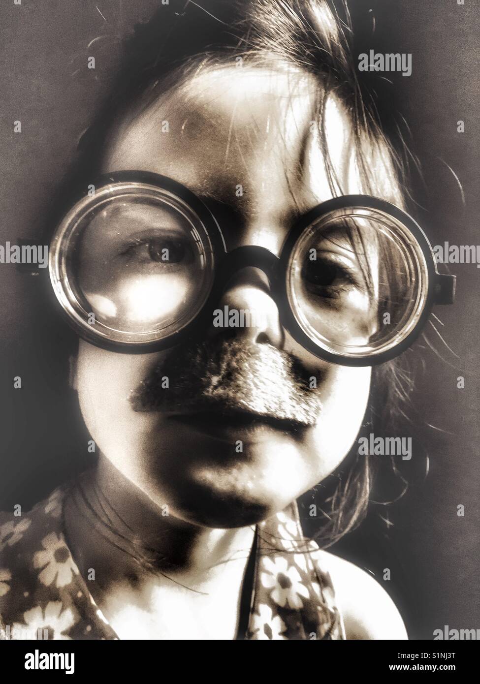 Comedy moustache & glasses Stock Photo - Alamy