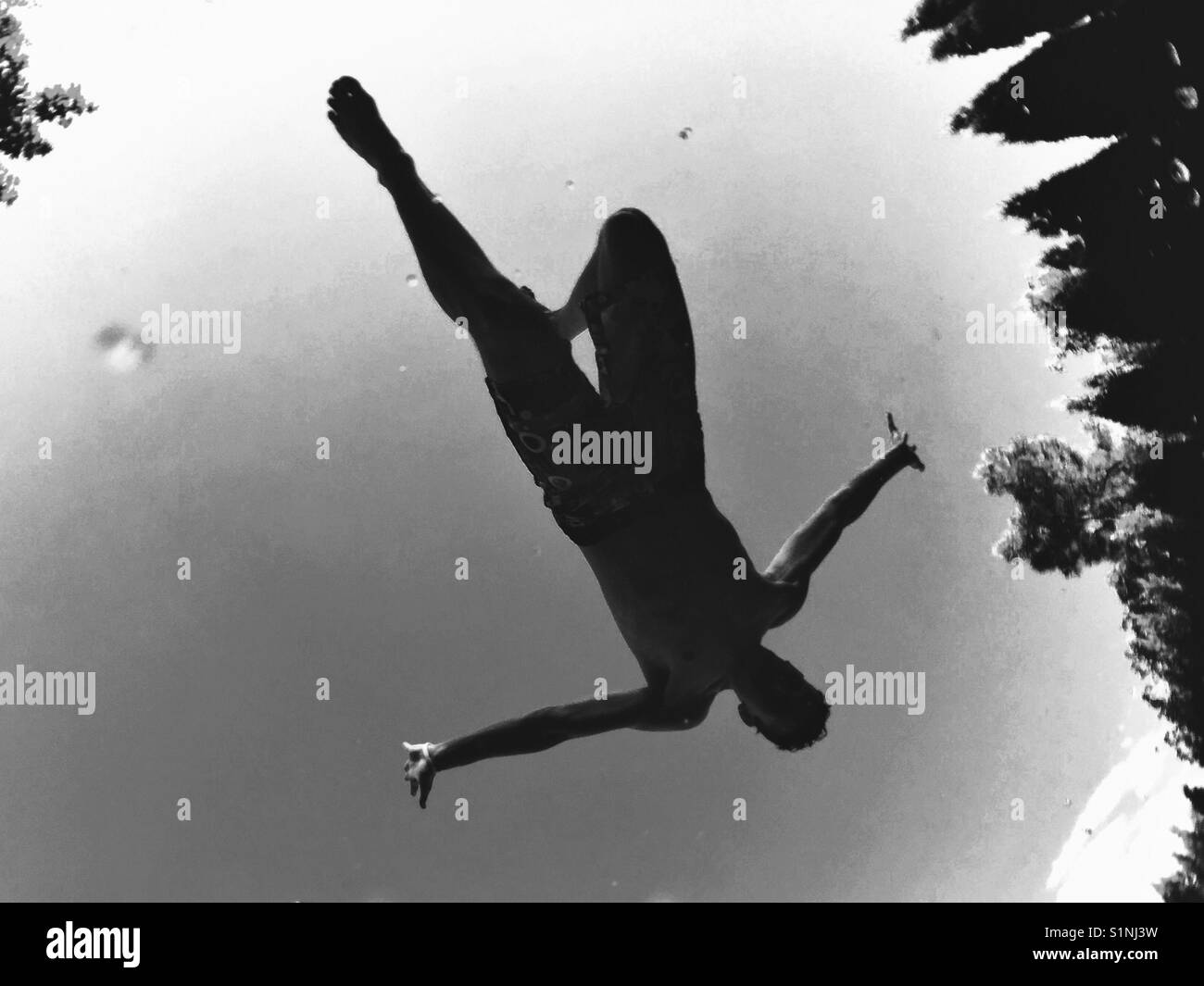 Person Flying Through Air