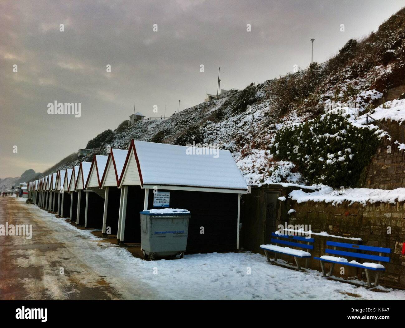 Bournemouth in winter Stock Photo - Alamy