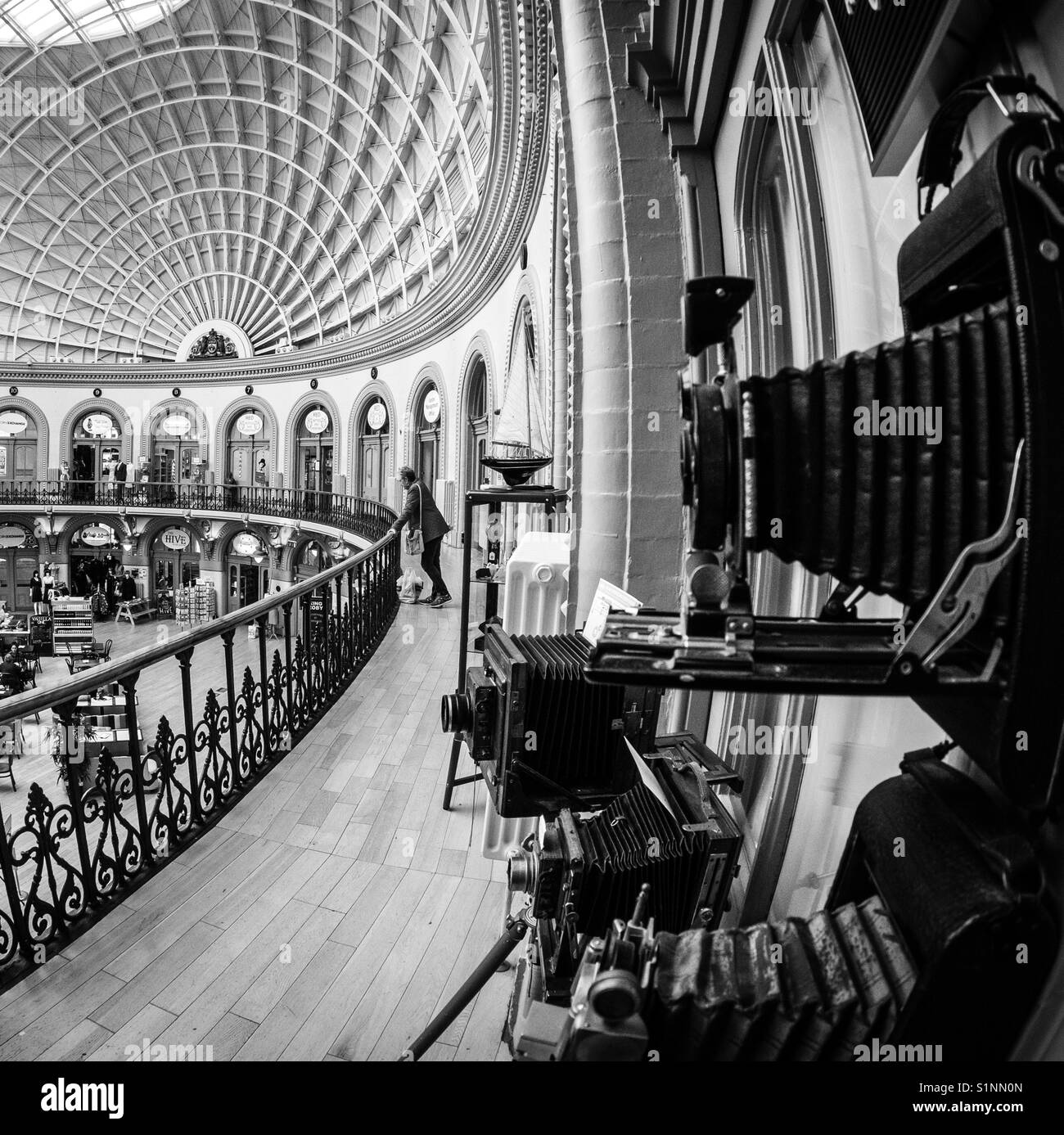 Inside Leeds Corn Exchange Stock Photo - Alamy
