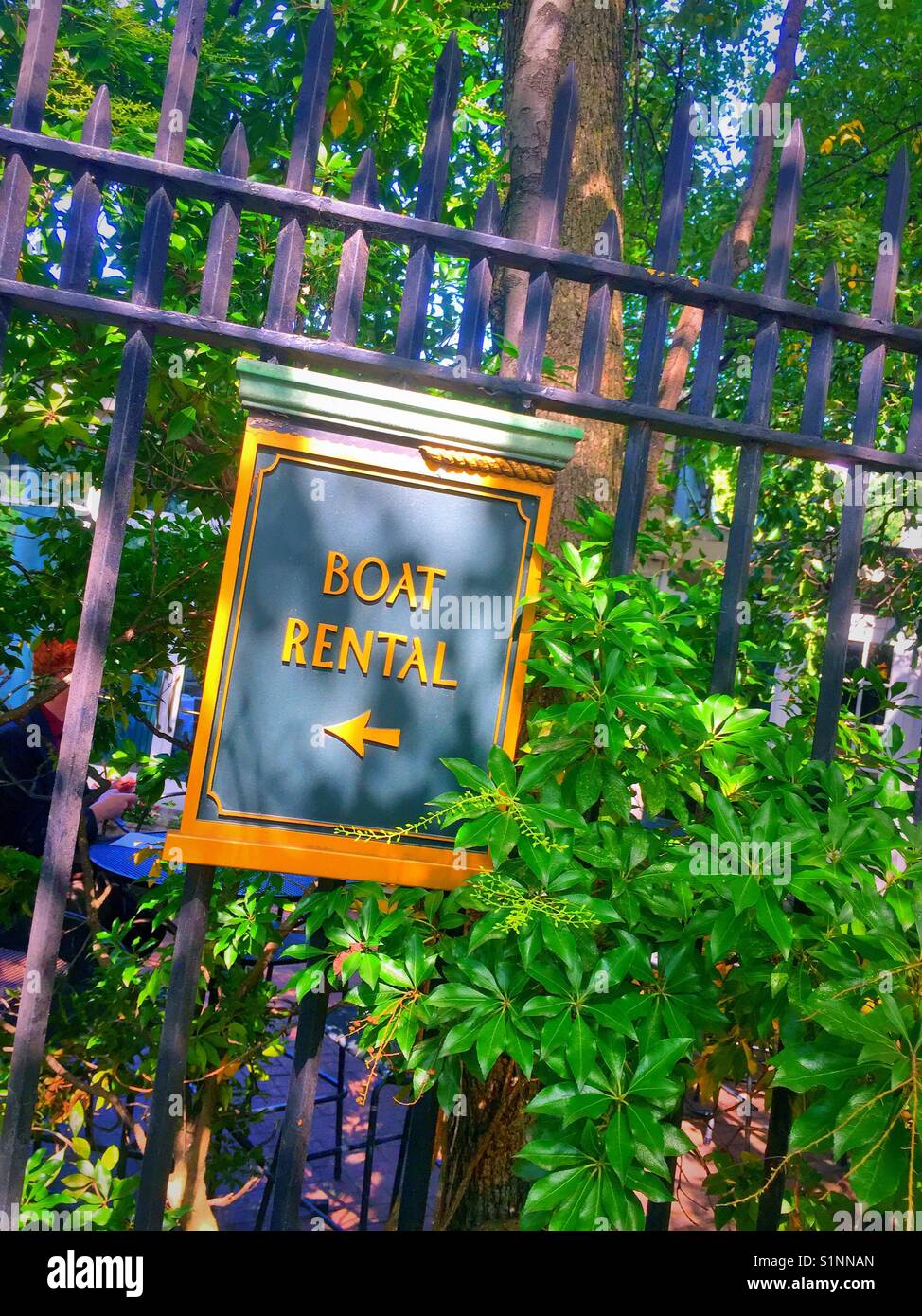 Boat Rental Sign, USA Stock Photo - Alamy