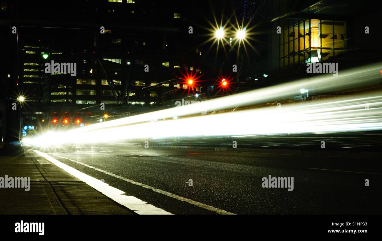 Busy night life Stock Photo - Alamy