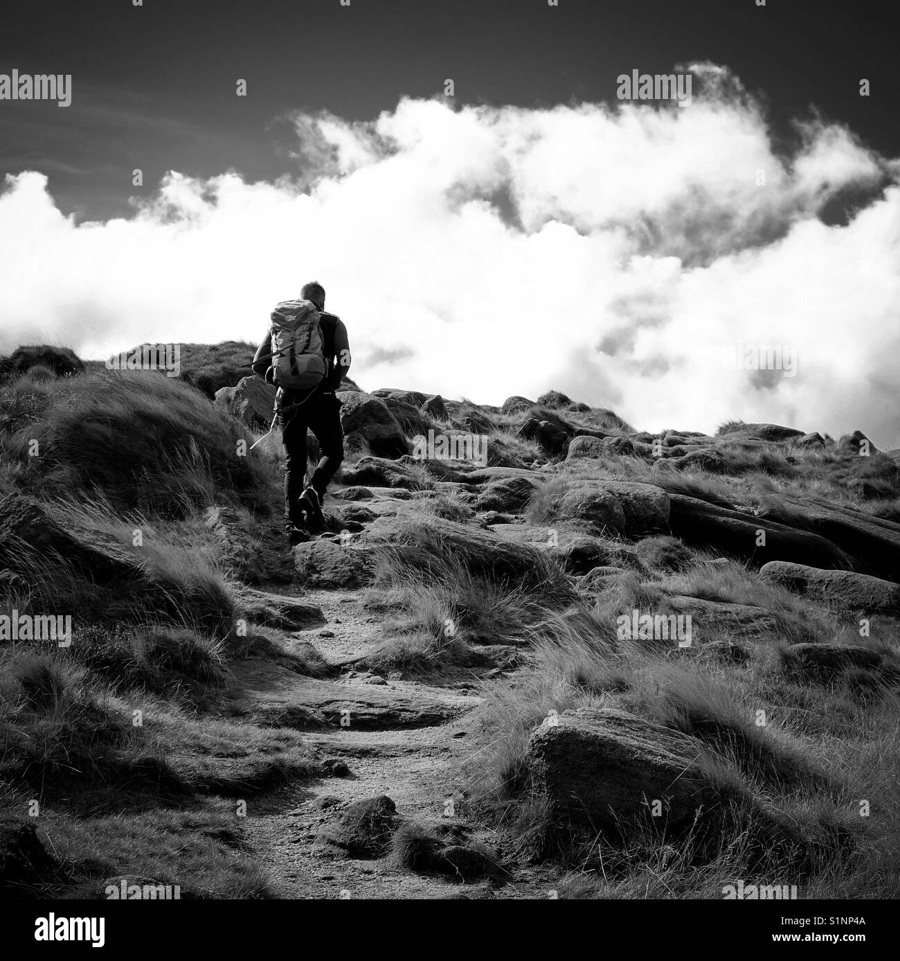 The lone hiker Stock Photo - Alamy