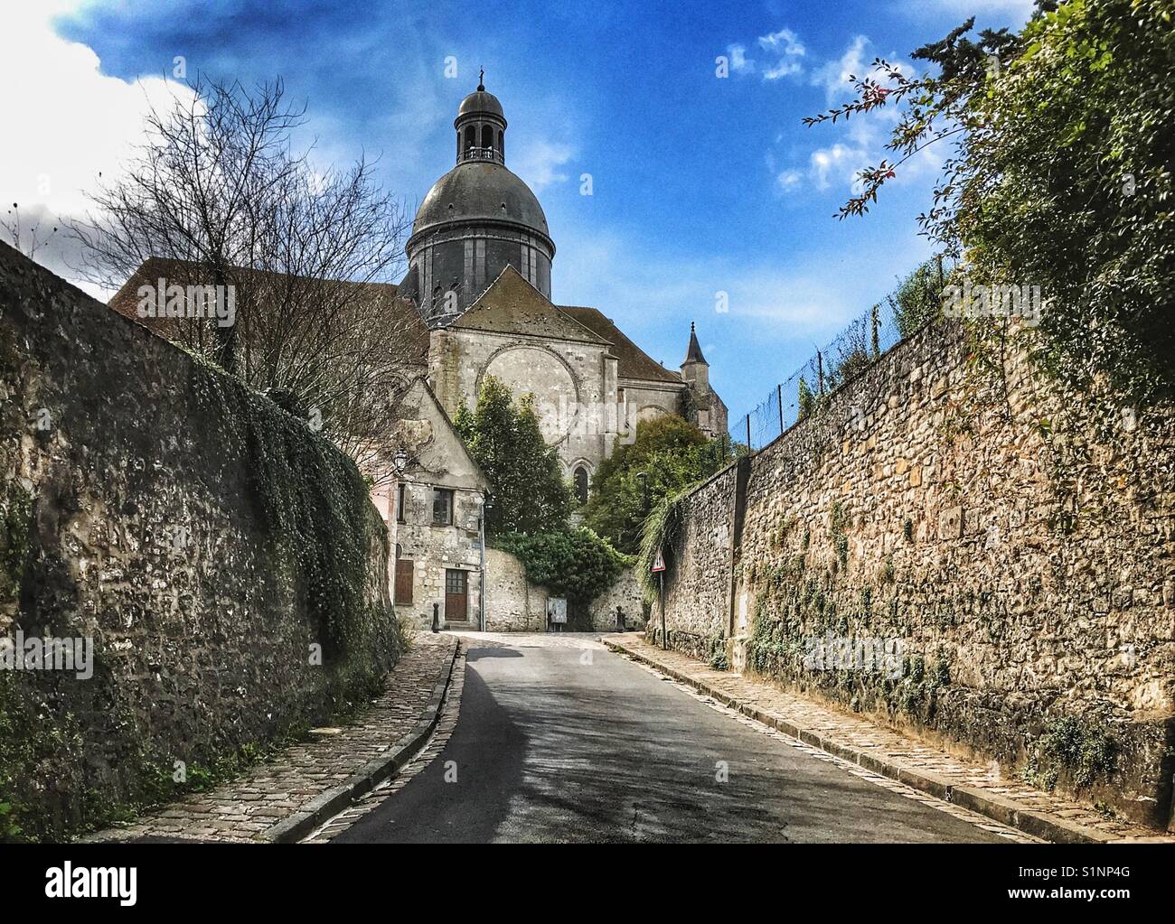 Church in Provins, France Stock Photo - Alamy