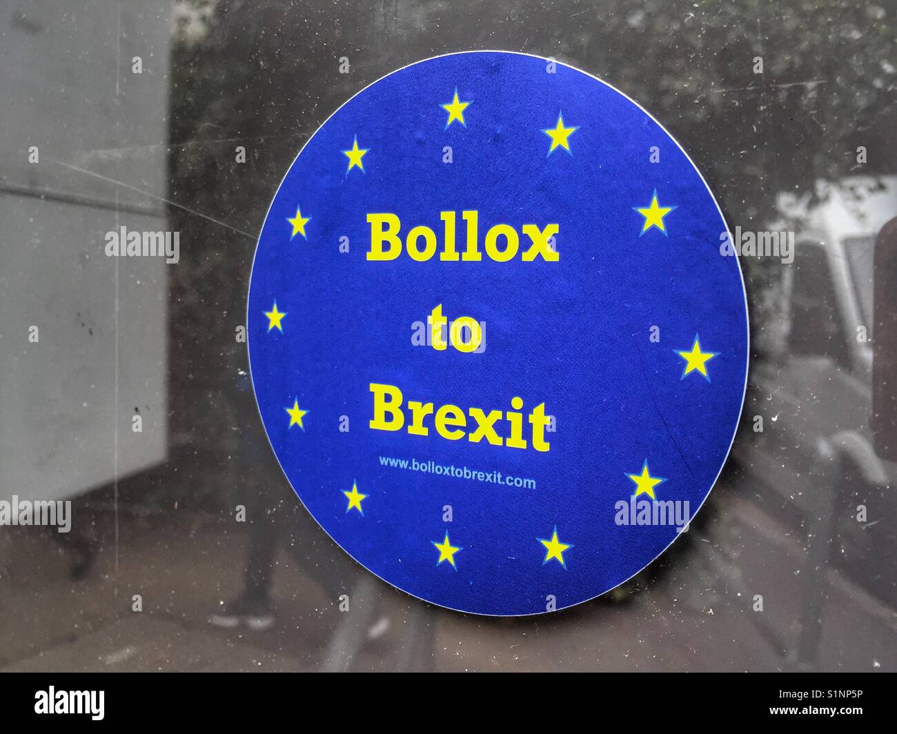 Bollox to Brexit sticker in London, England Stock Photo - Alamy