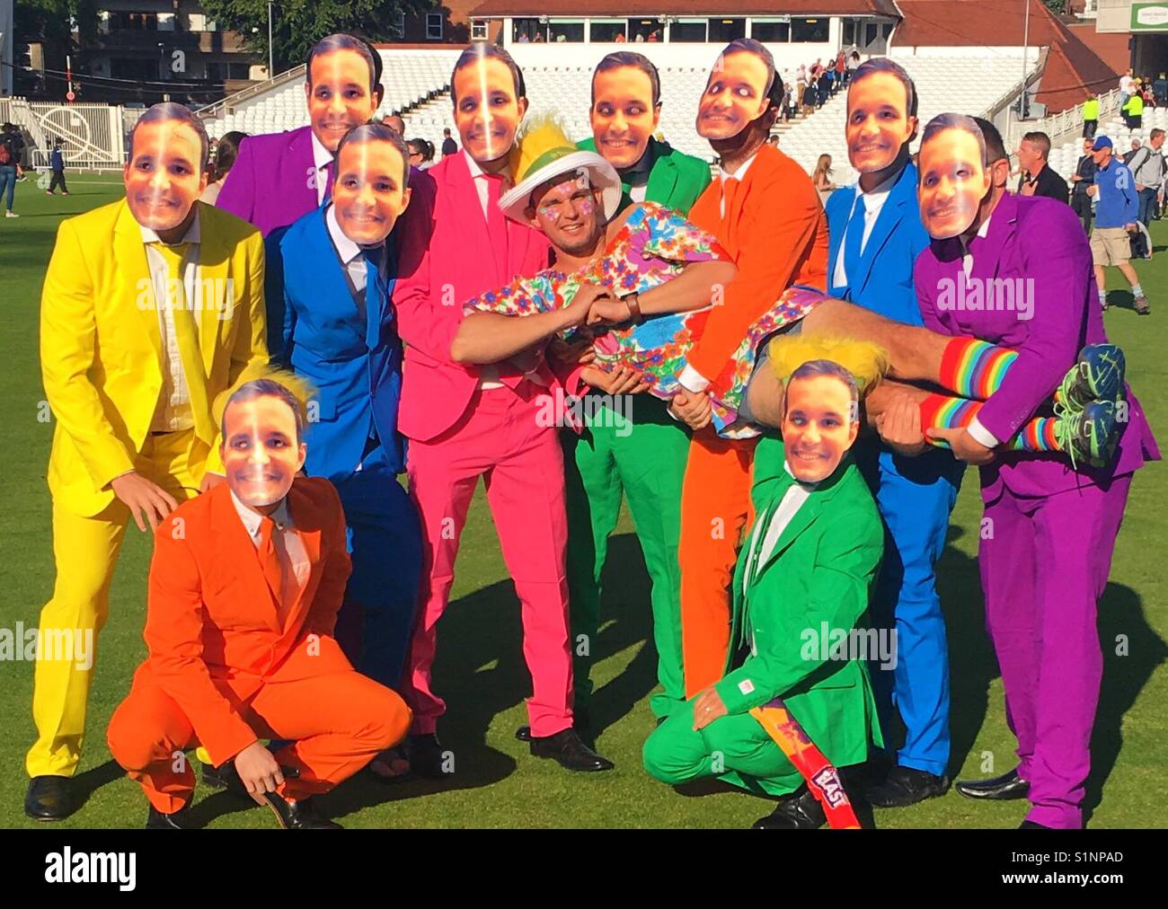 Stag pose with the stag Stock Photo - Alamy