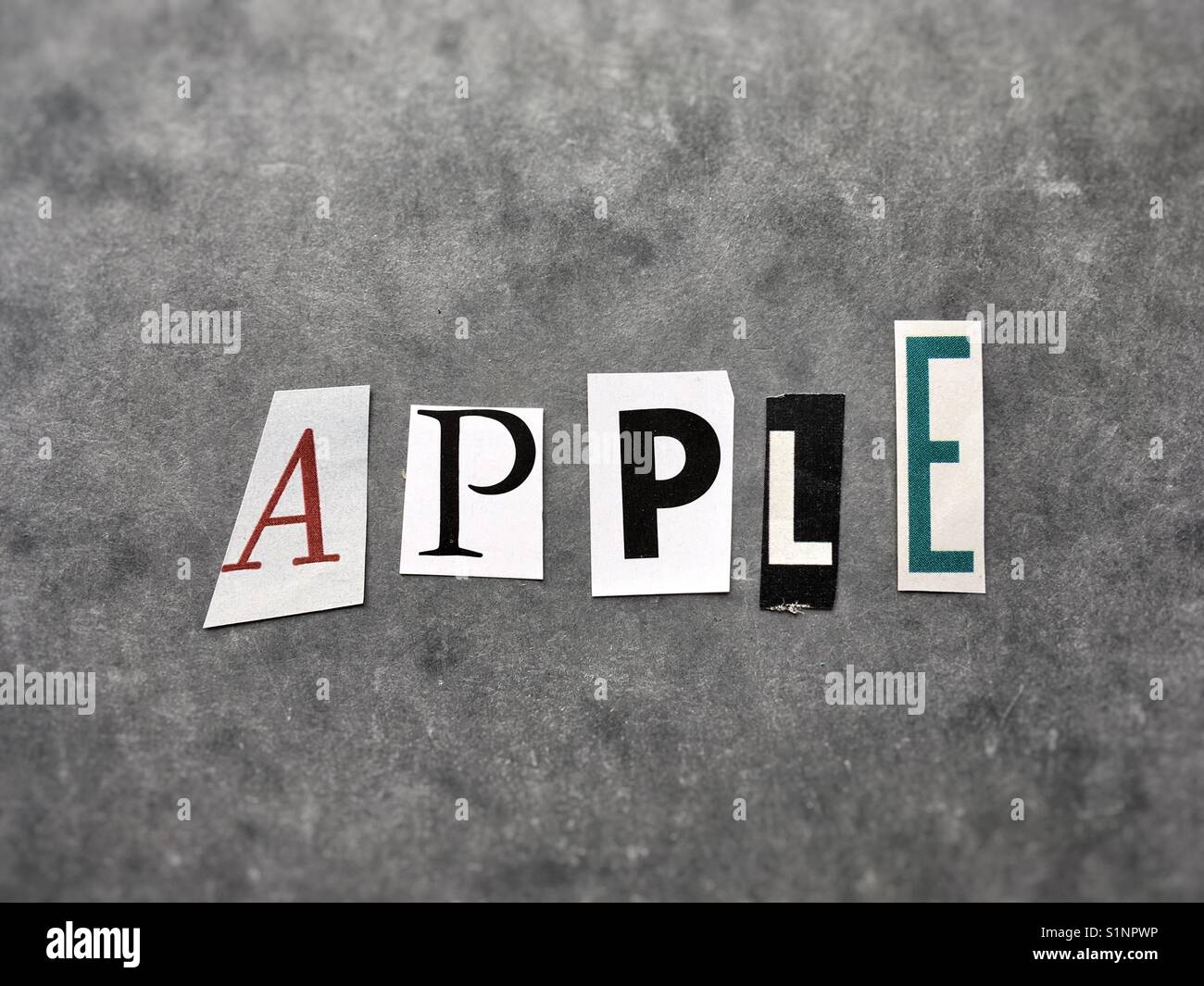 Apple text hi-res stock photography and images - Alamy