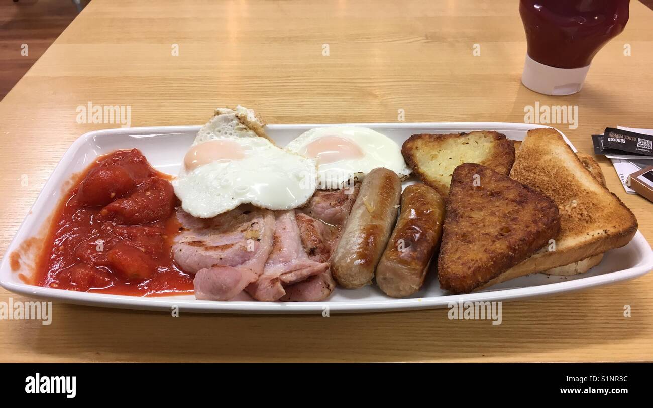 Full English Breakfast Stock Photo - Alamy