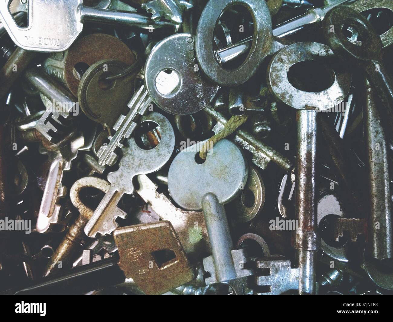 Mixture of keys Stock Photo - Alamy