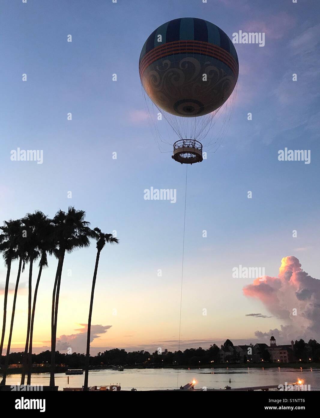 Balloon sky sunset hi-res stock photography and images - Alamy
