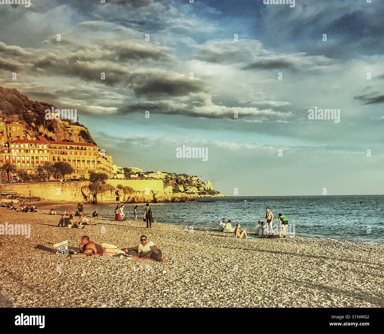 People on the beach in nice hi-res stock photography and images - Alamy