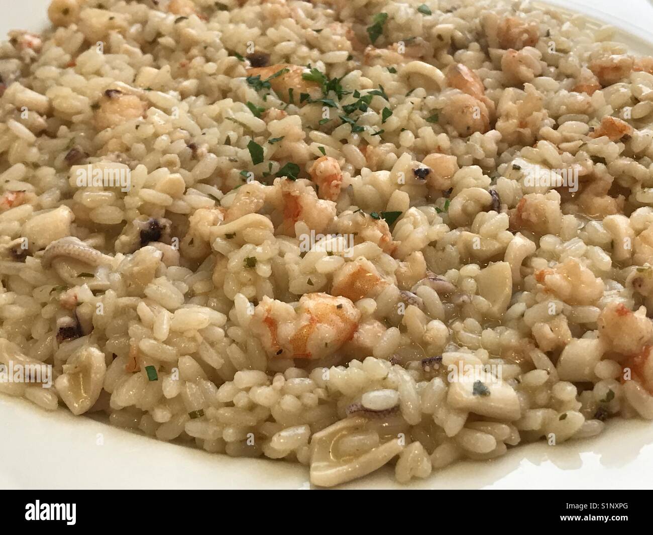Rice with seafood Stock Photo - Alamy