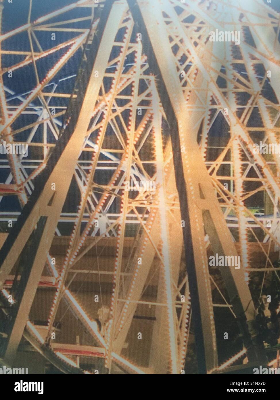 Carnival roller coaster night shots hi-res stock photography and images ...
