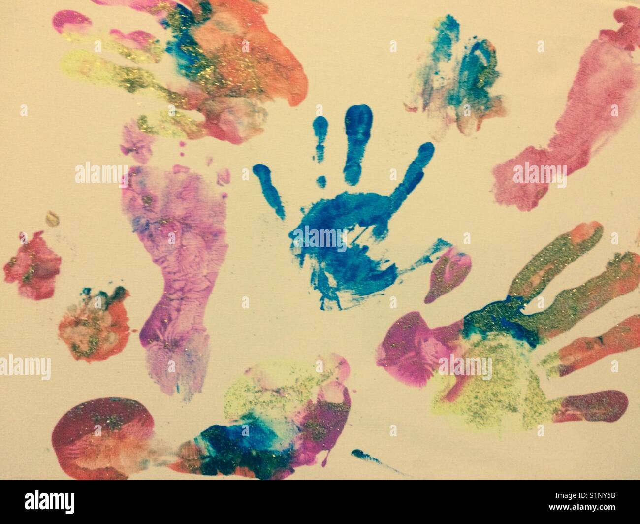 Messy kids painting hi-res stock photography and images - Alamy