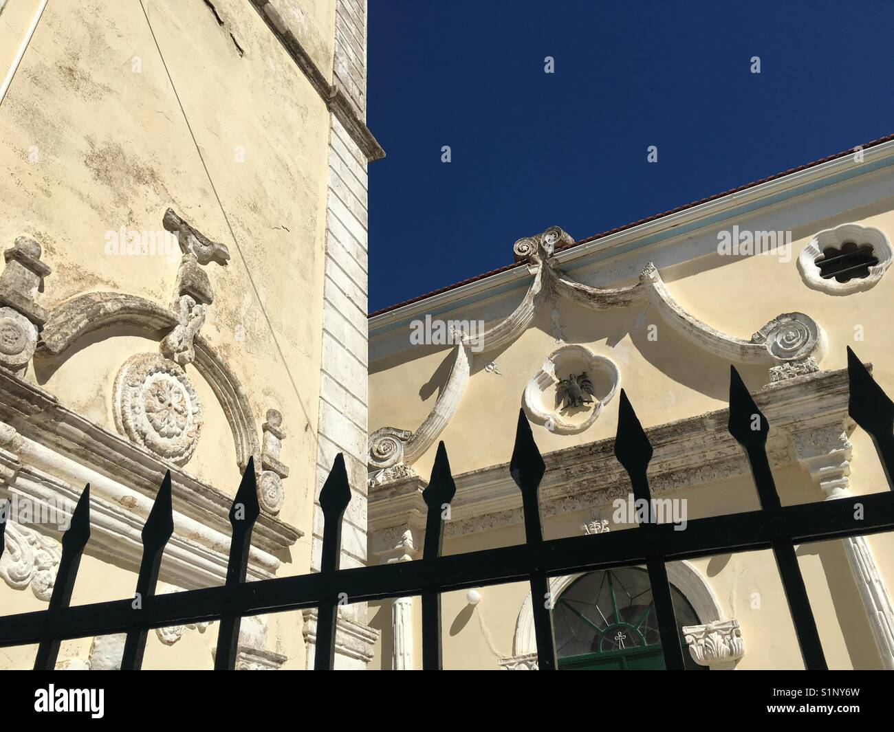Kaligata church of the Theotokos Koismis on Kefalonia in Greece Stock ...