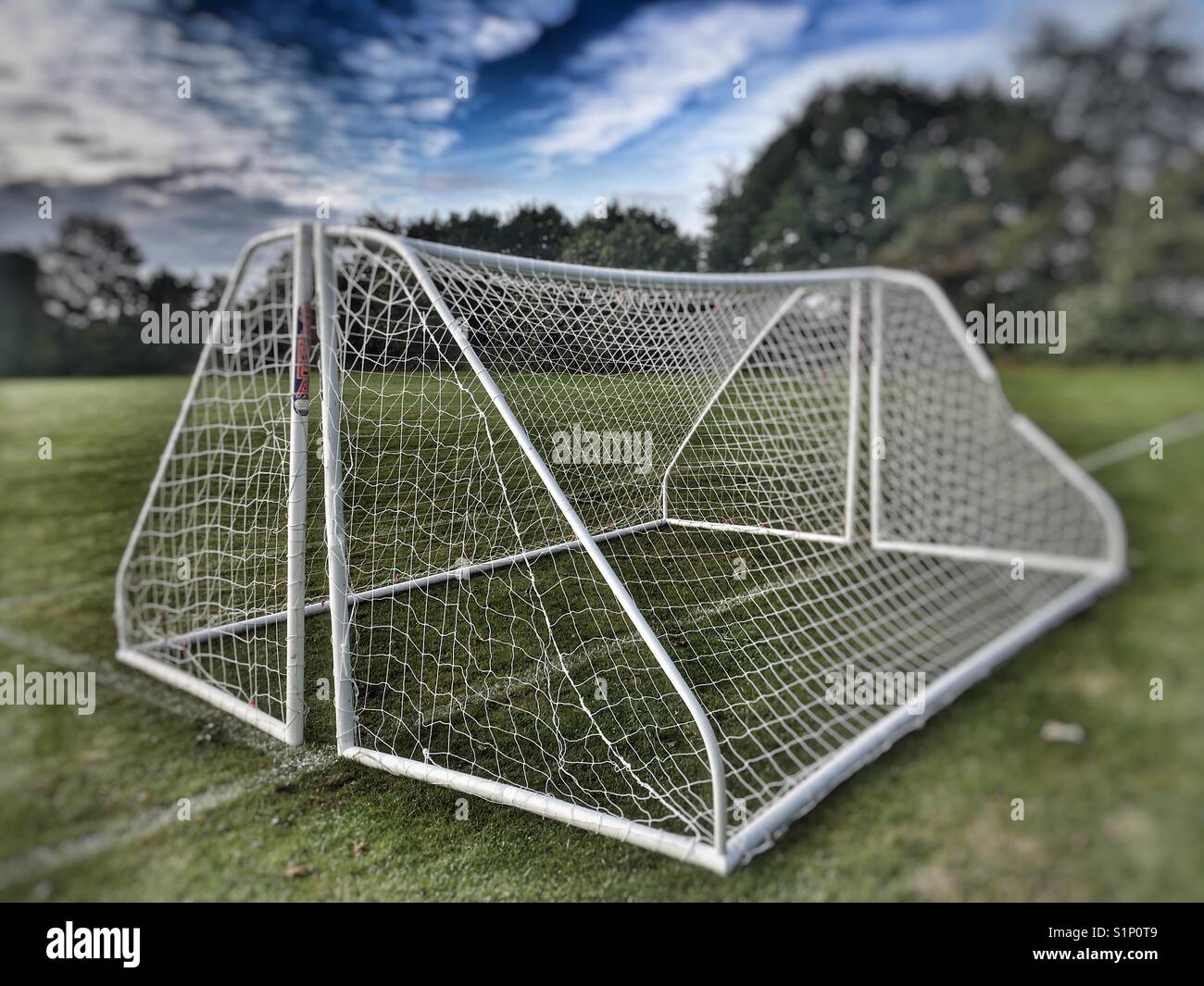 Portable football goalposts hi-res stock photography and images - Alamy