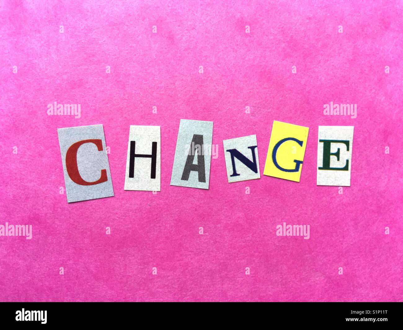 Alphabet change hi-res stock photography and images - Alamy