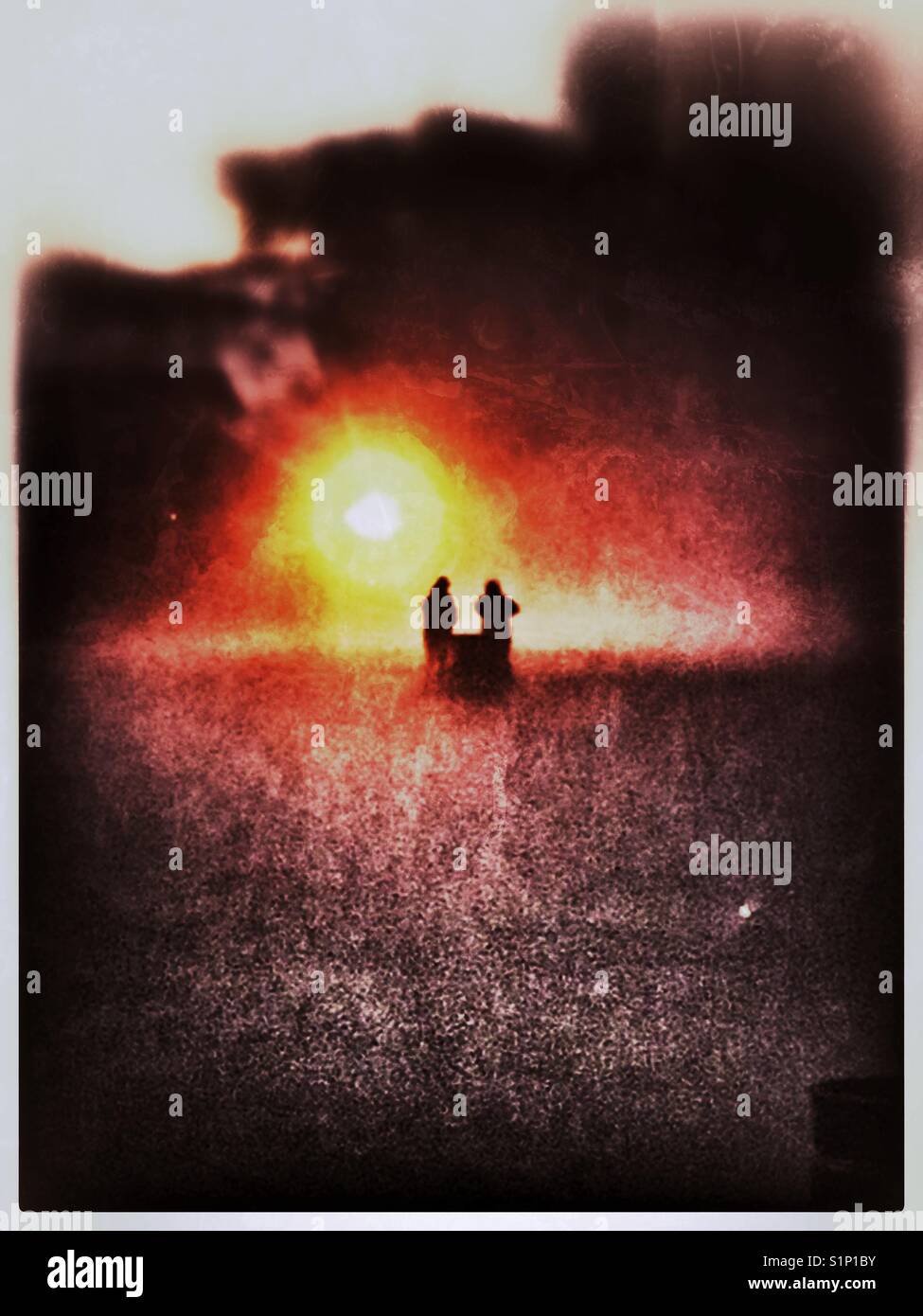 Figures in mist hi-res stock photography and images - Alamy