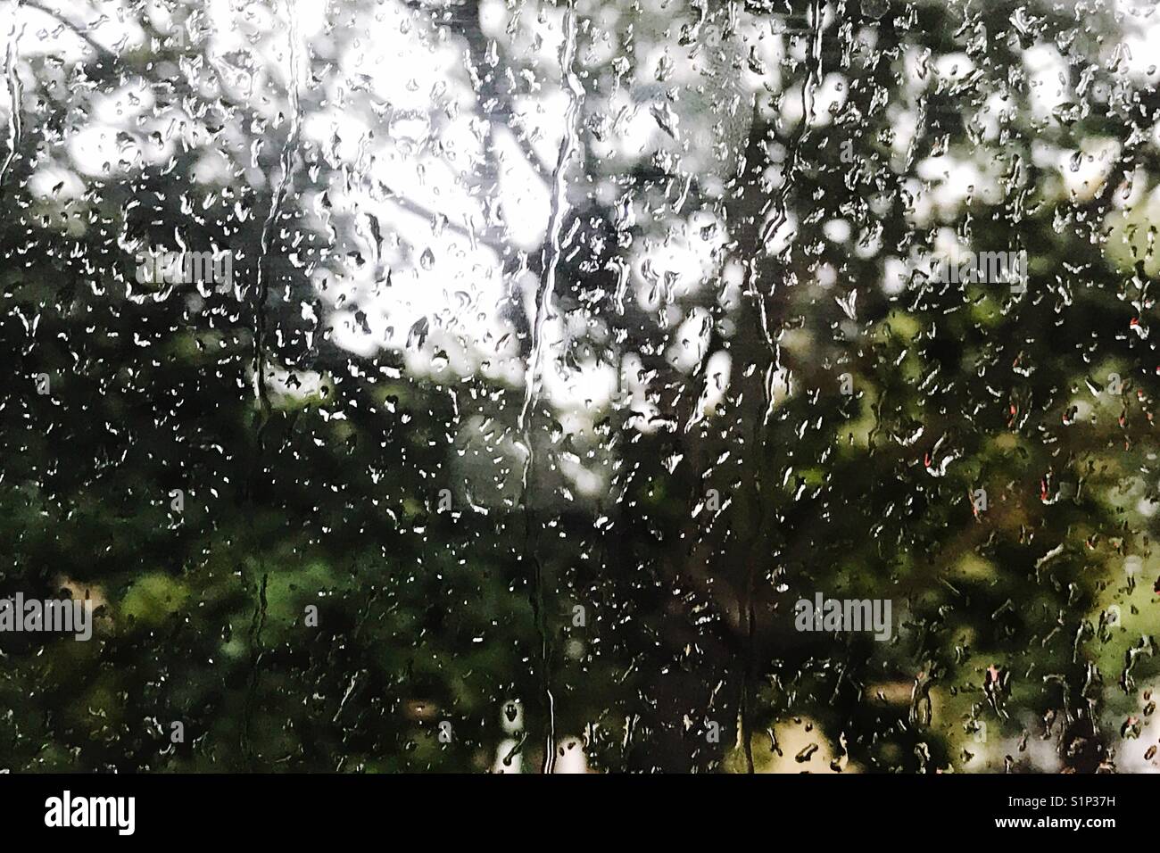 Rain window falling hi-res stock photography and images - Alamy