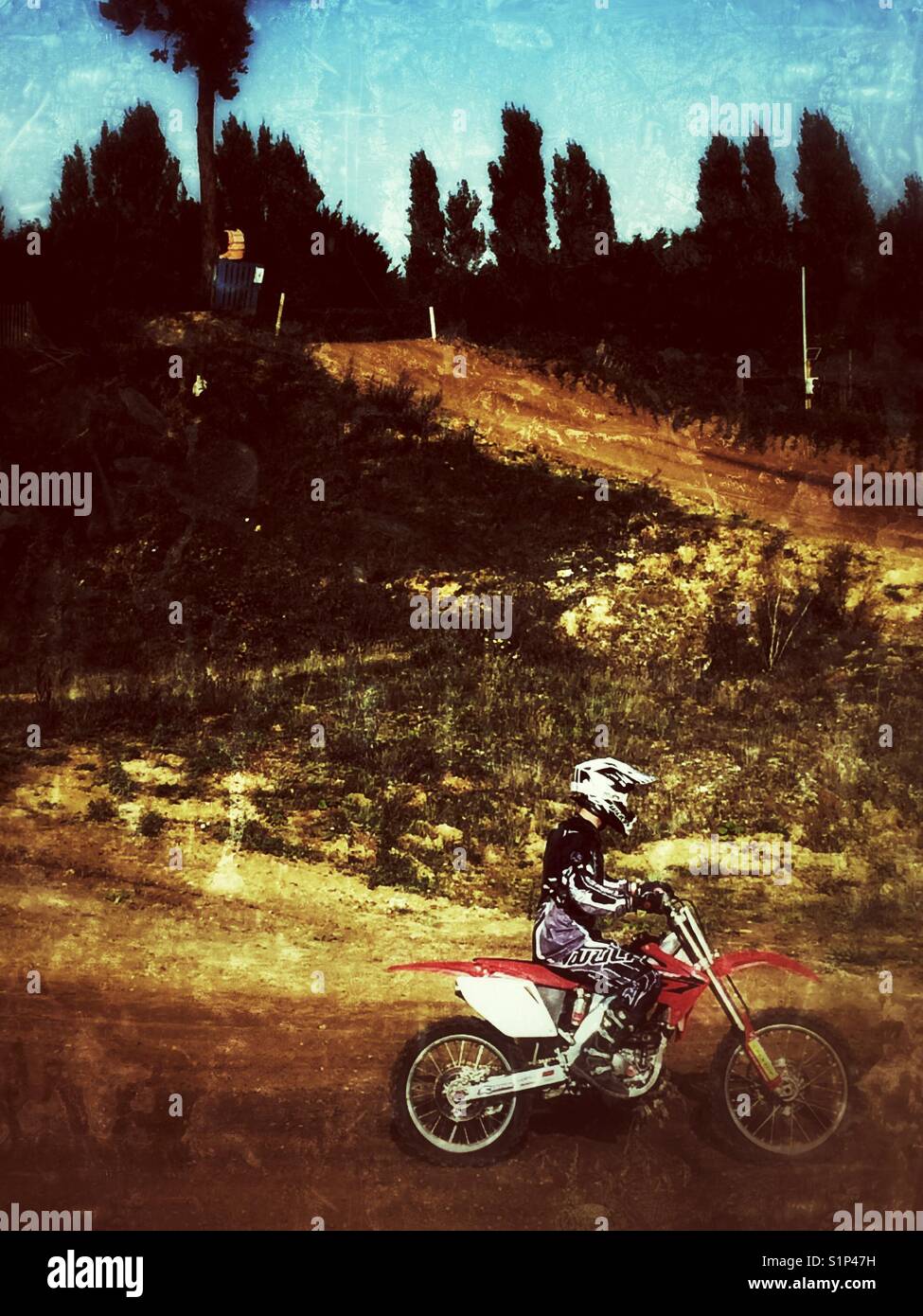 Trial bike circuit hi-res stock photography and images - Alamy