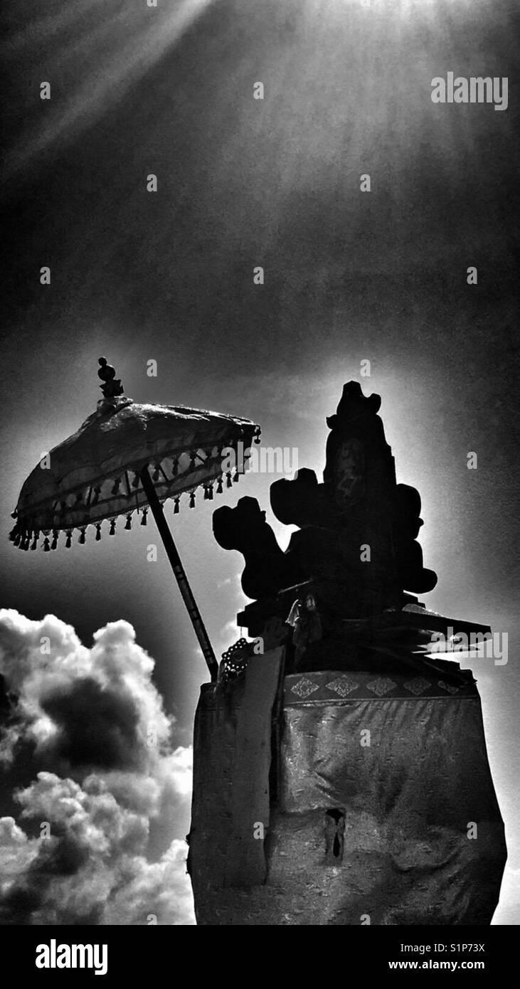 Balinese temple Black and White Stock Photos & Images - Alamy