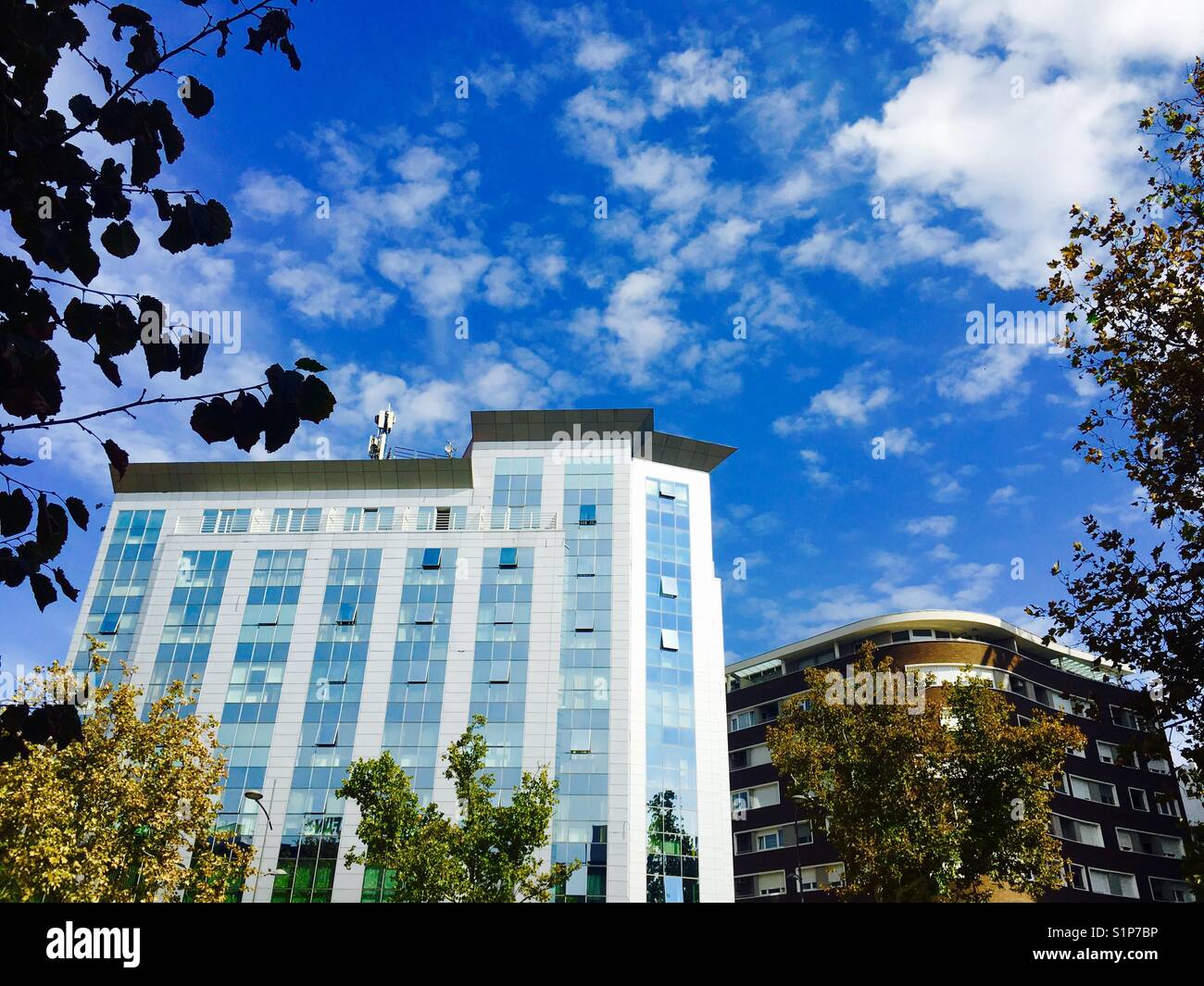 Two buildings in Novi Sad in Serbia Stock Photo - Alamy