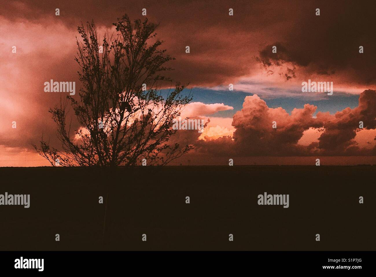 Red couds hi-res stock photography and images - Alamy