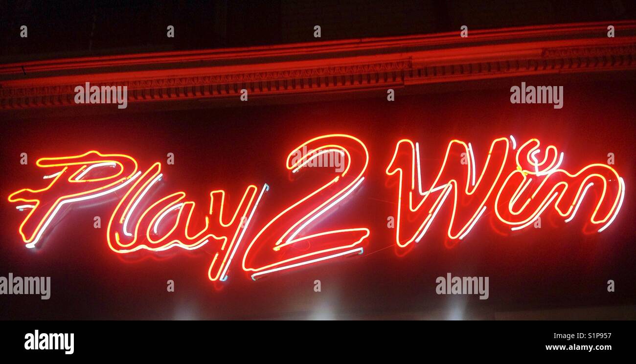 Neon play hi-res stock photography and images - Alamy