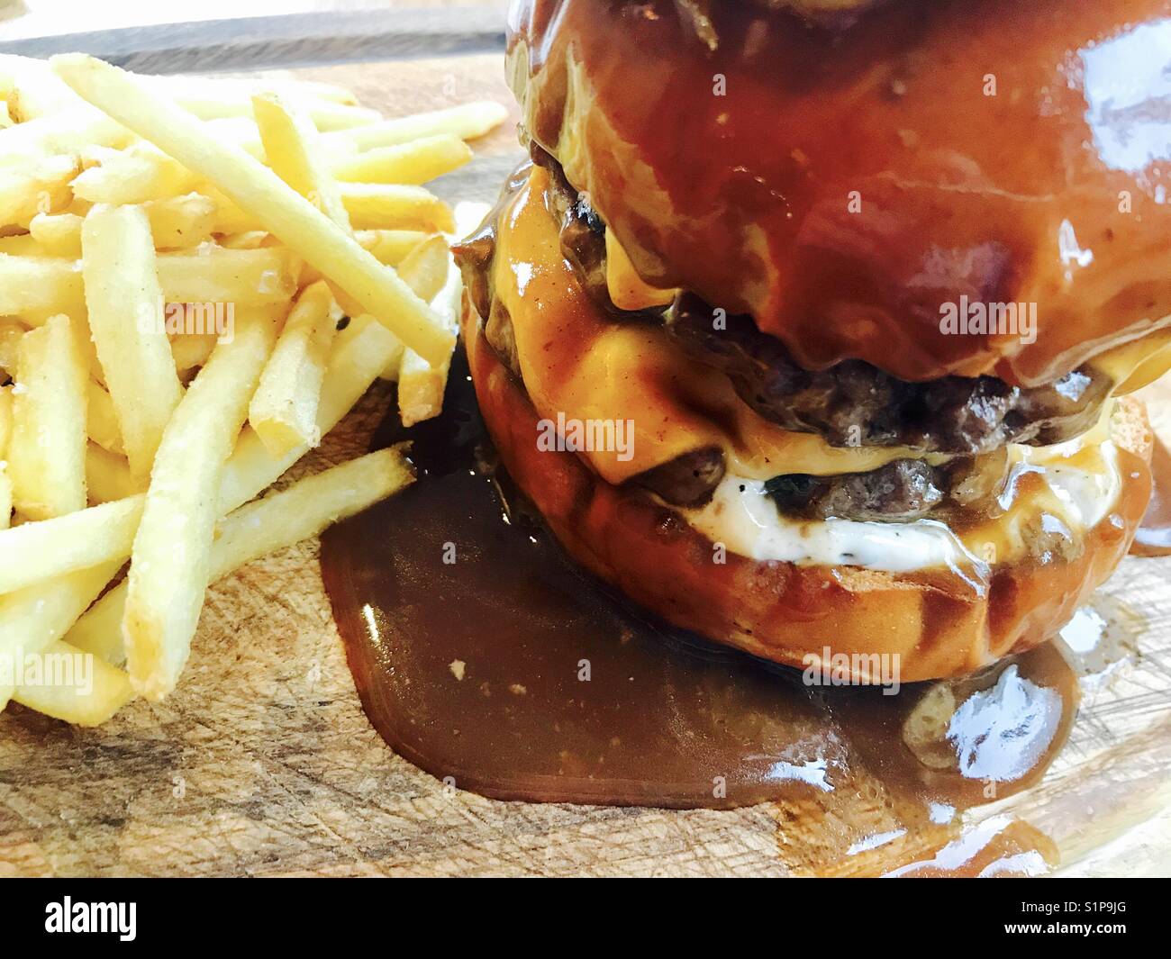 Gravy burger hi-res stock photography and images - Alamy