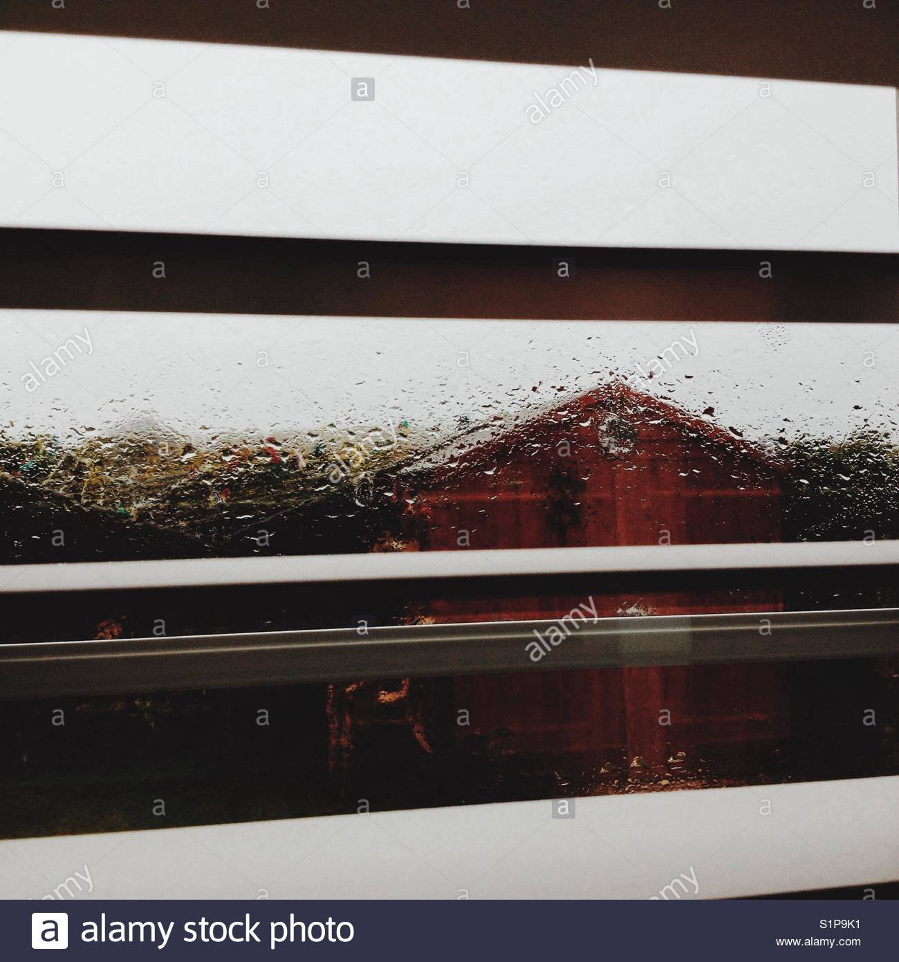 Looking Out Window Rain Stock Photos & Looking Out Window Rain Stock ...