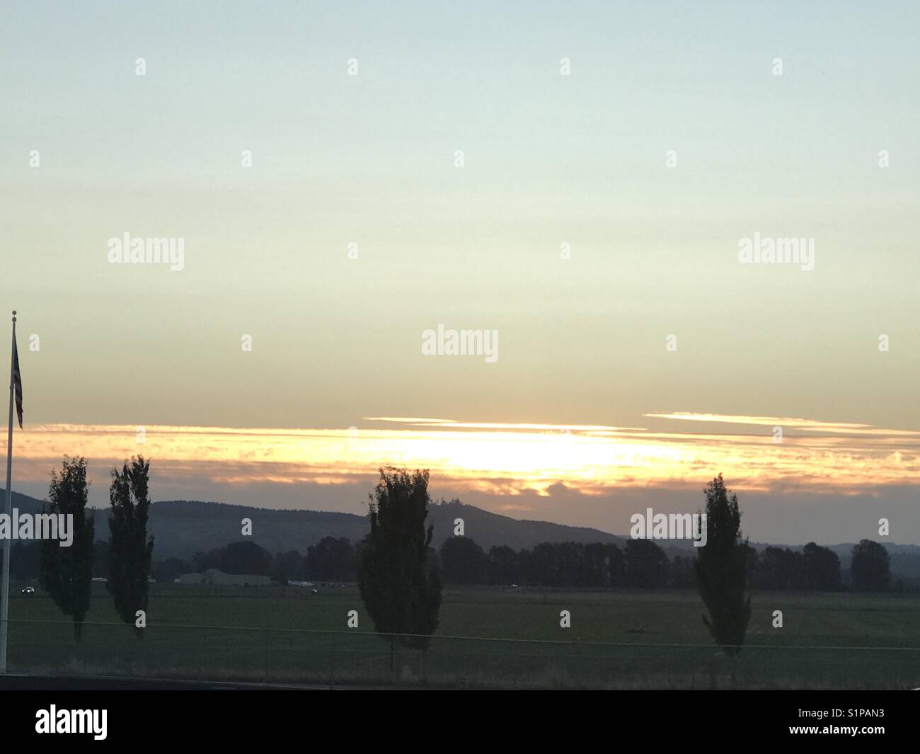 Beautiful country sunset Stock Photo - Alamy